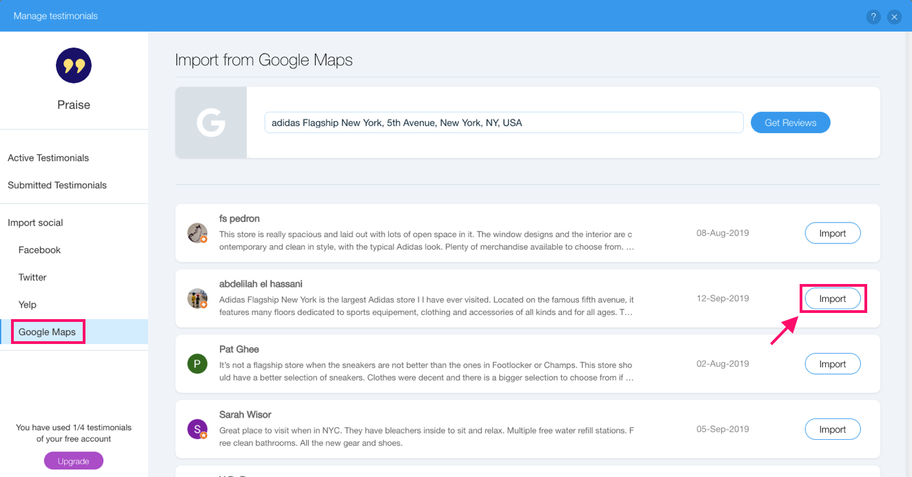 Import from Google – Praise Help Center